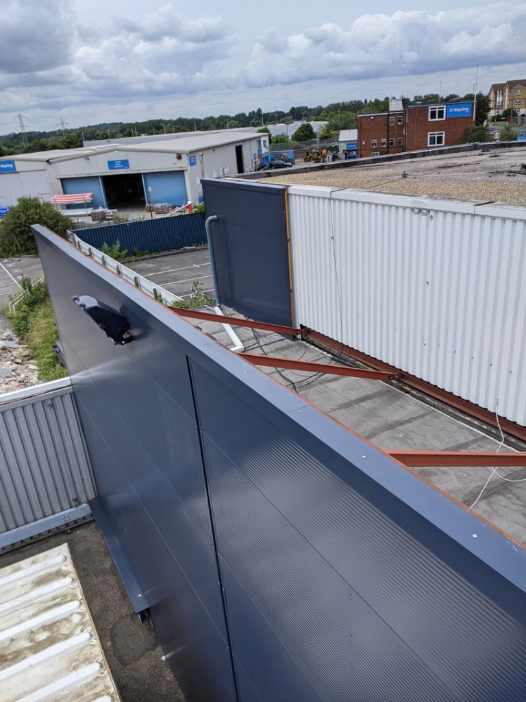Cladding Spraying - Car Showroom, Reading - Cladding Coatings