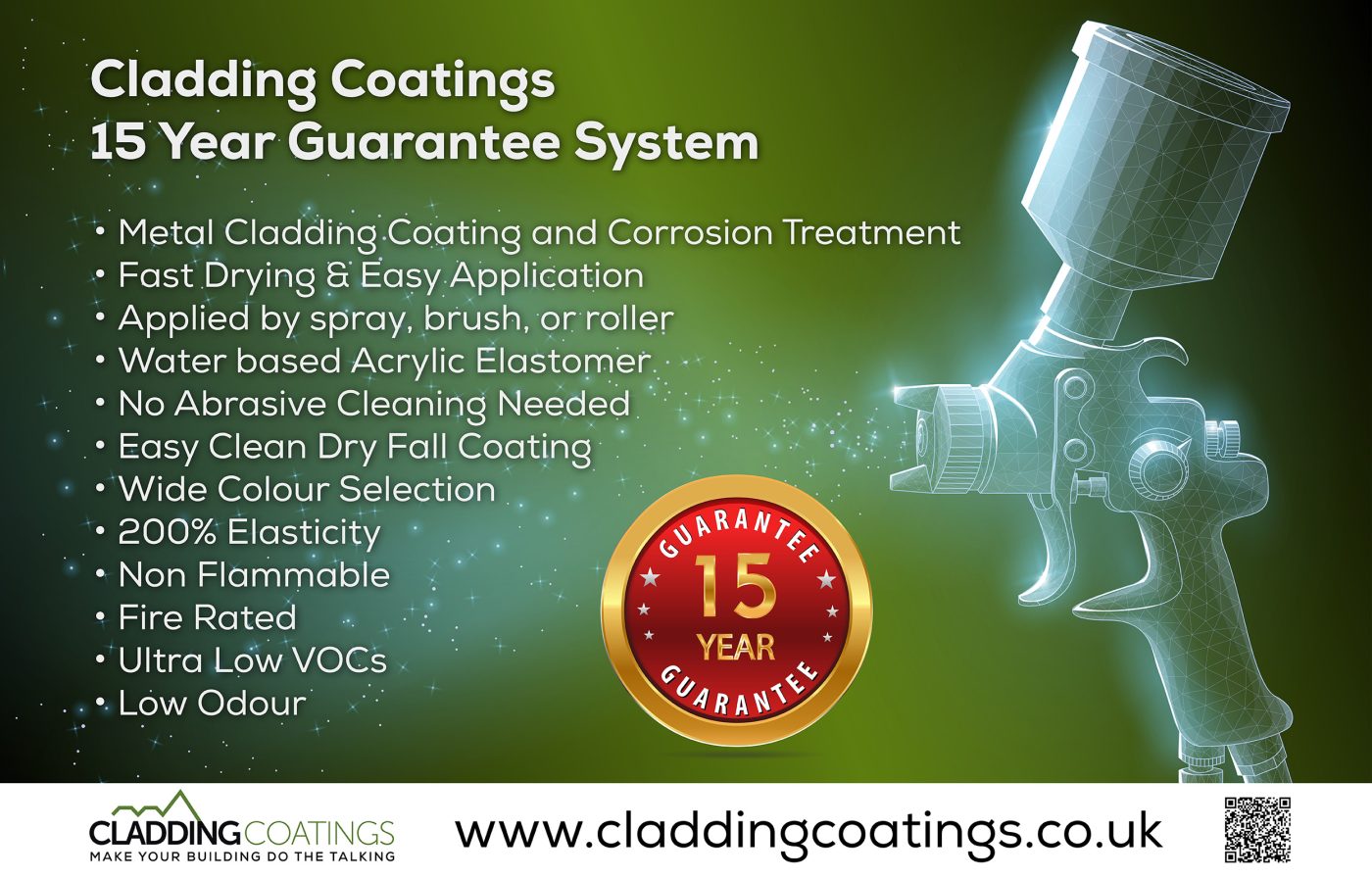 Cladding Coatings' 15 Year Guarantee System - Cladding Coatings